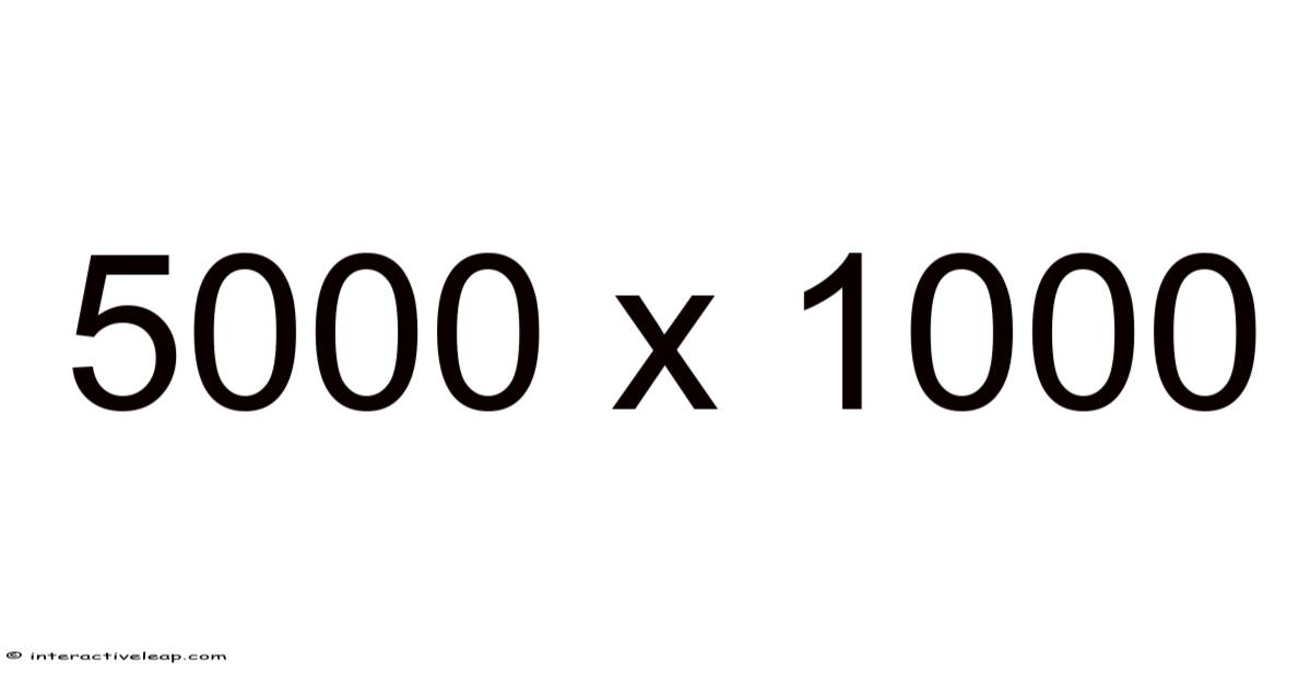 5000 X 1000